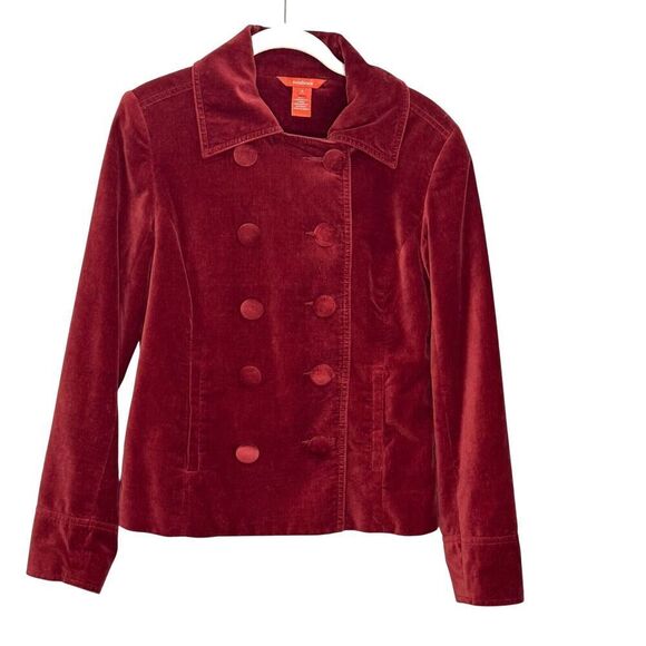 Sundance | Jackets & Coats | Sundance Velvet Anastasia Pea Jacket Rust ...